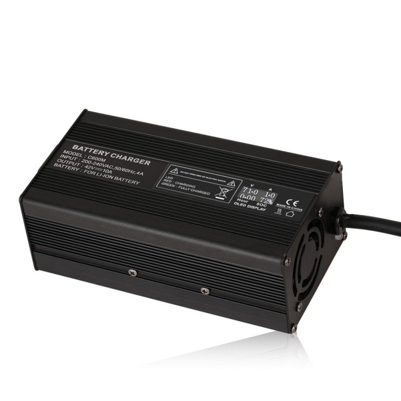C600M MCU OLED Display Smart Charger for scooters ebike e motorcycle ...