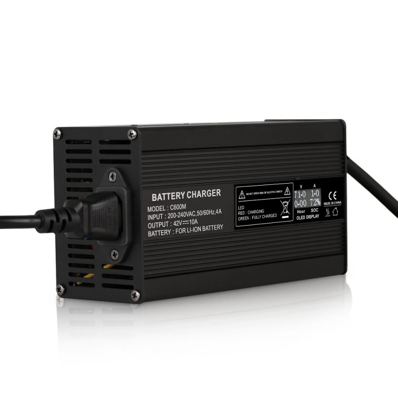 C600M MCU OLED Display Smart Charger for scooters ebike e motorcycle ...