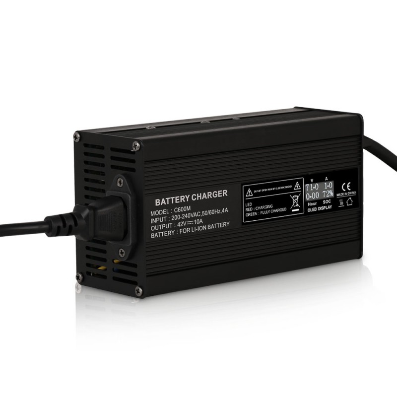C600M MCU OLED Display Smart Charger for scooters ebike e motorcycle ...