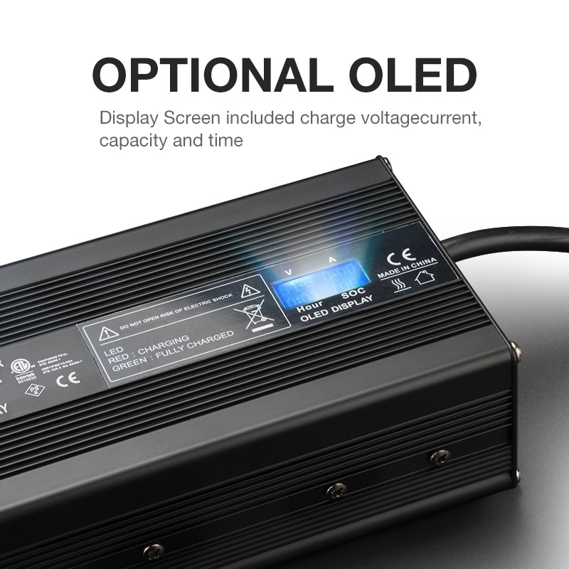 XT30 LI-ION Battery Charger with PLASTIC SHELL OLED Display With