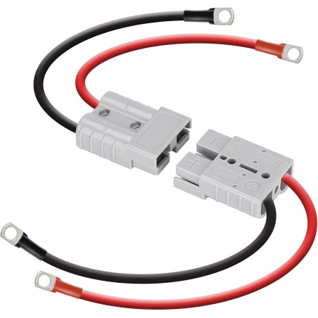 Anderson 50 Amp Battery Quick Connector Jumper Cable Plug Connector Kit ...